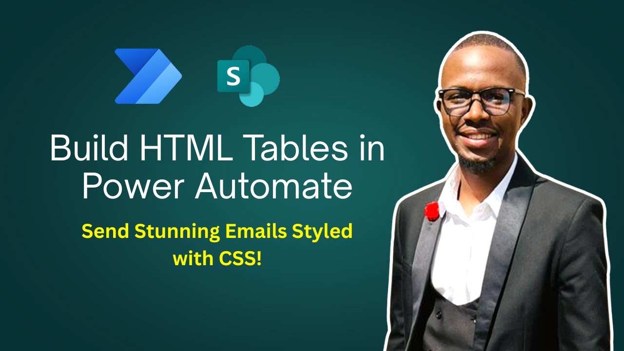 Power Automate: Send Styled HTML Table Emails with CSS - YouTube