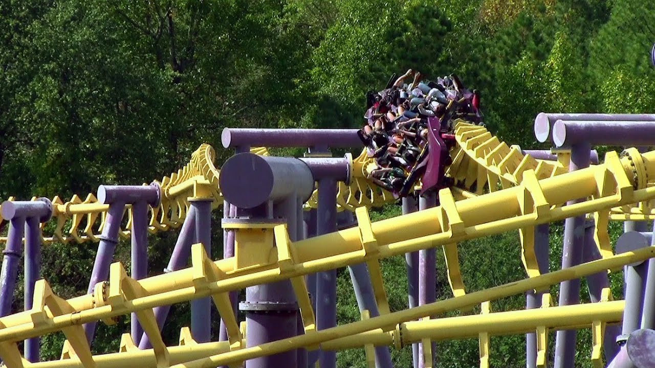 Batwing off-ride HD Six Flags America - YouTube