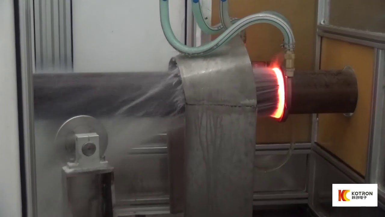 Long bar induction hardening and tempering machine - YouTube
