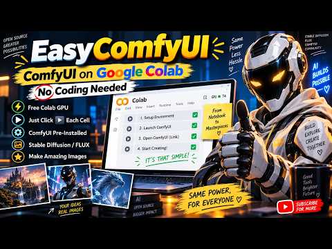 EasyComfyUI — ComfyUI on Google Colab (No Coding Needed)
