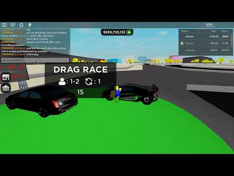 doing drag racing ON ROBLOX!;) - YouTube