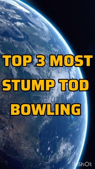 TOP 3 STUMP TOD BOWLING #sports #cricket - YouTube