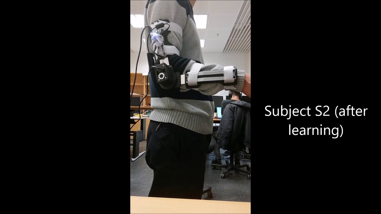 learning based multifunctional elbow control - YouTube