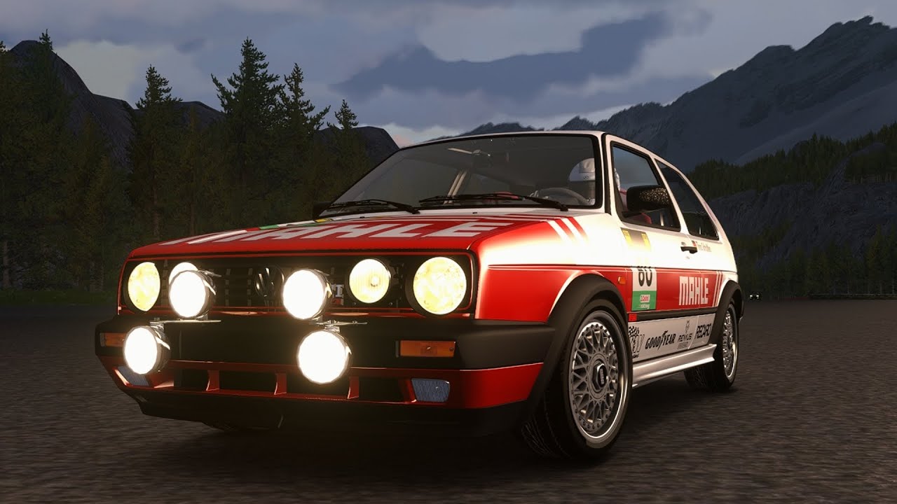 Golf GTI MK2 Rally Mod Assetto Corsa | Mountain Route Map - YouTube