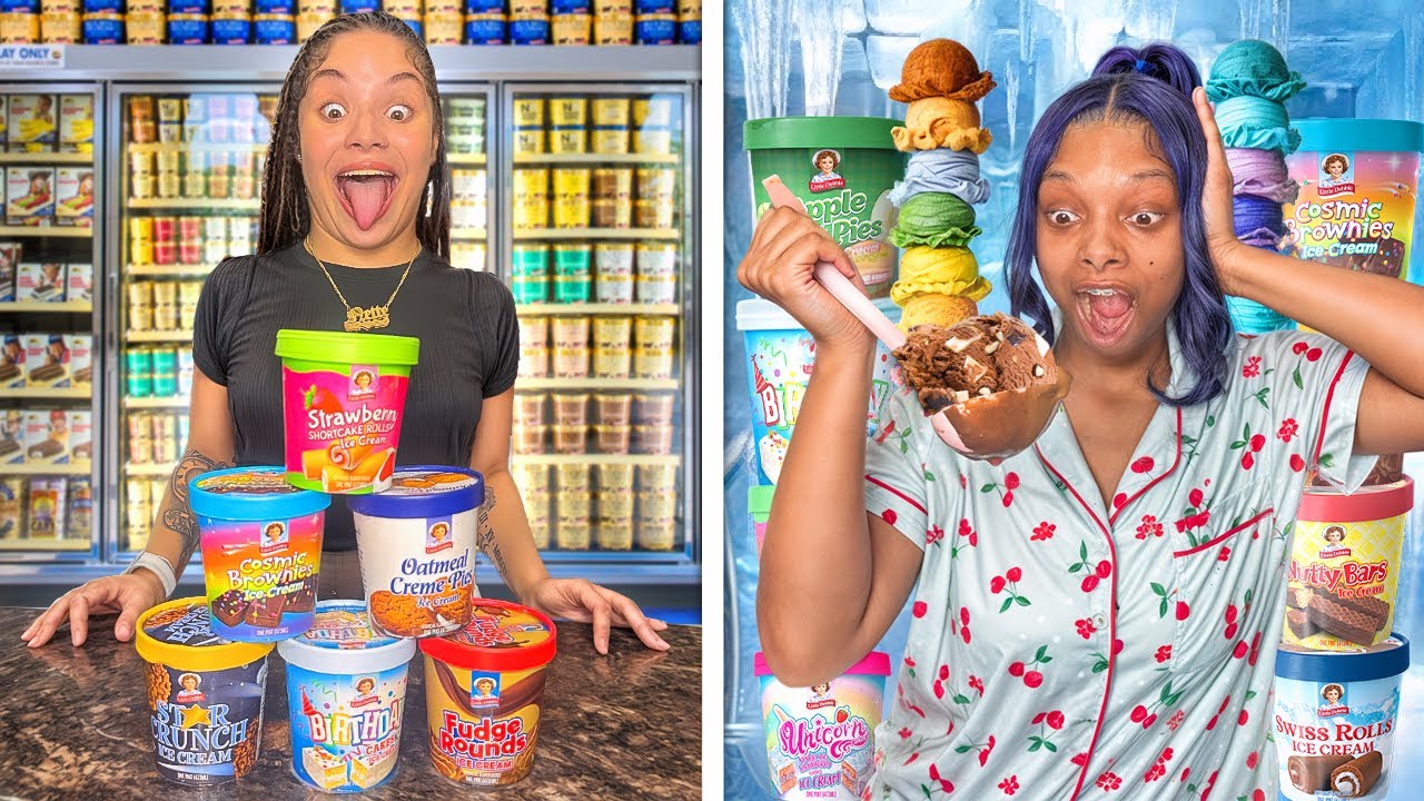TRYING VIRAL TIK TOK LITTLE DEBBIE ICE CREAMS 🥶 - YouTube