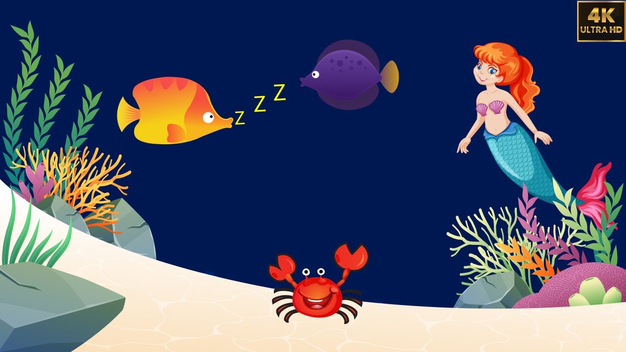 Bedtime Lullabies and Calming Undersea Animation Fall Asleep in 2 ...