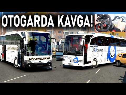 OTOGARDA YOL KAVGASI! @imdatTV İLE OTOBÜS YOLCULUĞU ETS 2 MOD Logitech G29