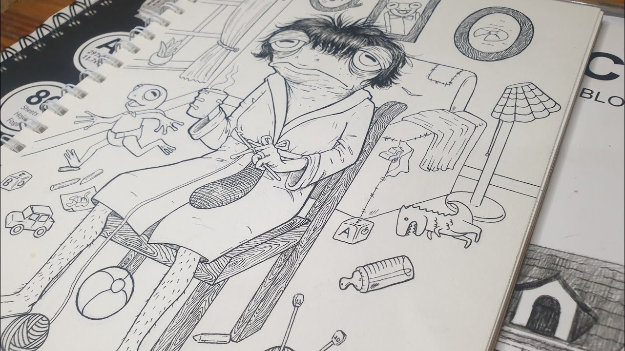 Inktober Day 2 - Weave - YouTube