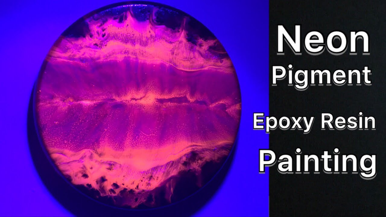 #paintitfoward. Neon Pigments in Resin. - YouTube