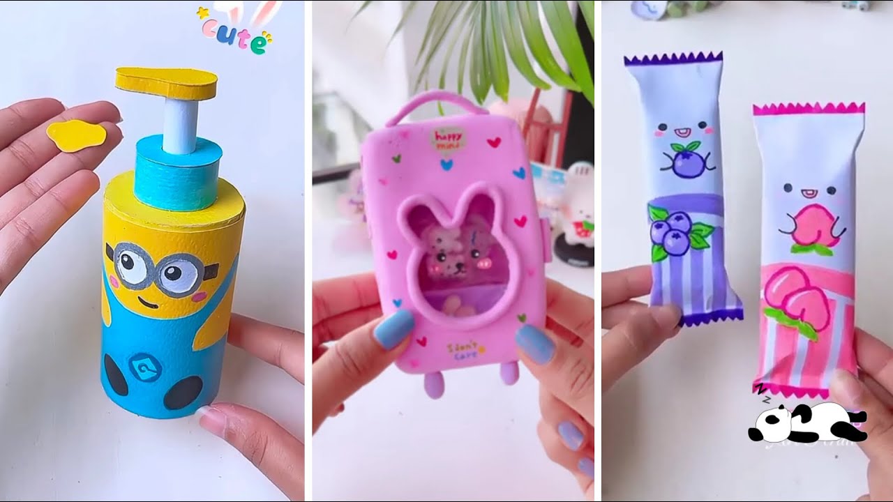 Easy craft ideas/ miniature crafts/DIY/ school projects/Elin Crafter #cute #crafts #easy #diy ...