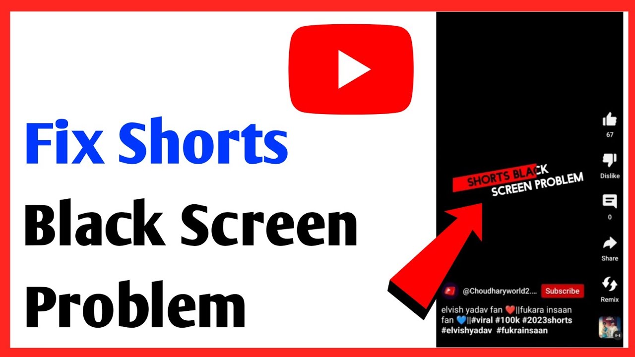 YouTube Shorts Black Screen Problem | How to Fix YouTube Shorts Black Screen Problem - YouTube