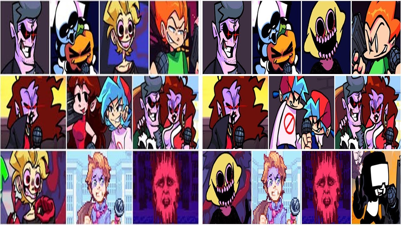 FRIDAY NIGHT FUNKIN Full Game Boyfriend Brother vs Tall Boyfriend - YouTube