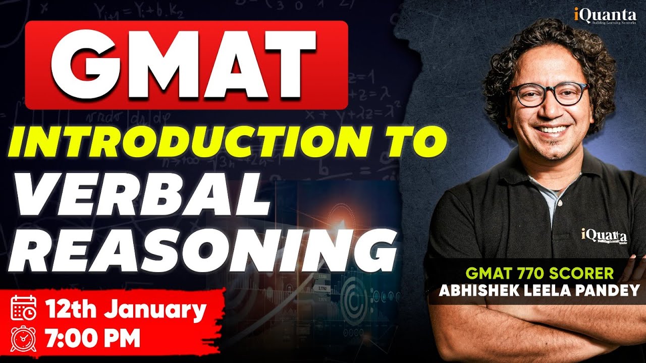 GMAT 2025 : Introduction to Verbal Reasoning Section of GMAT - YouTube