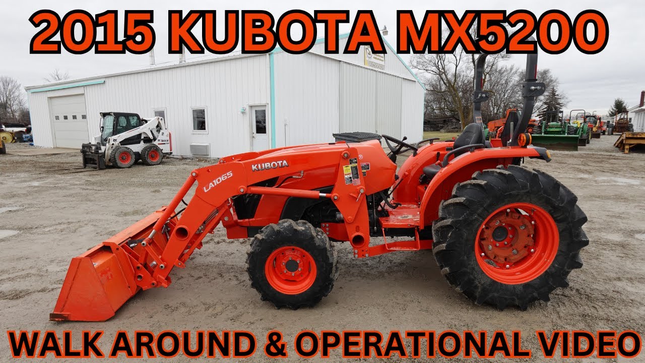 2015 Kubota MX5200 Tractor Walk Around & Operational Video $24,900 ...
