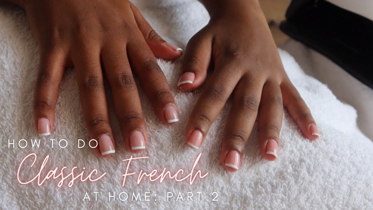 #howto - Classic french gel nails at home | Nails part 2 | Basi ...