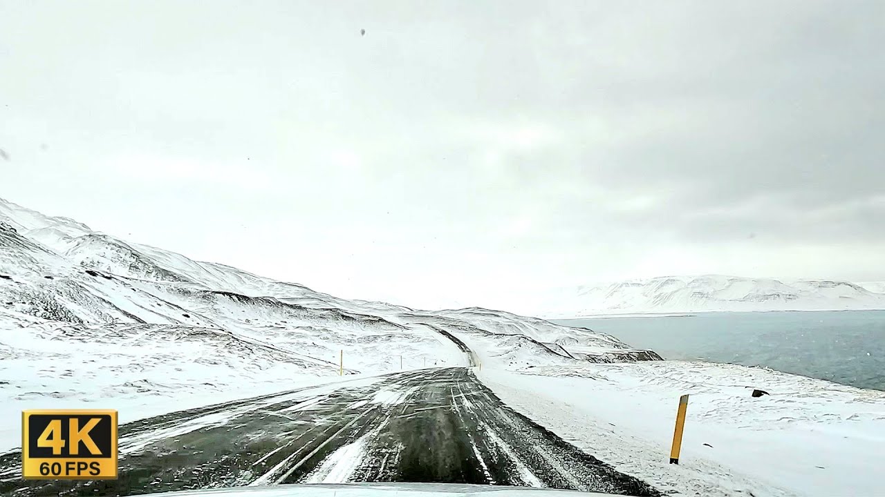 Scenic Relaxation Drive in Iceland Arctic Sea / 4k 60fps [Iceland Ring ...