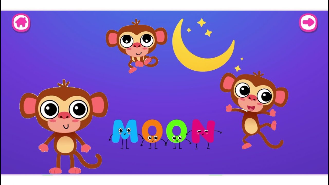 Bini ABC Reading Academy - Letter M - MONKEY, MOON, MOUSE - Bini ...