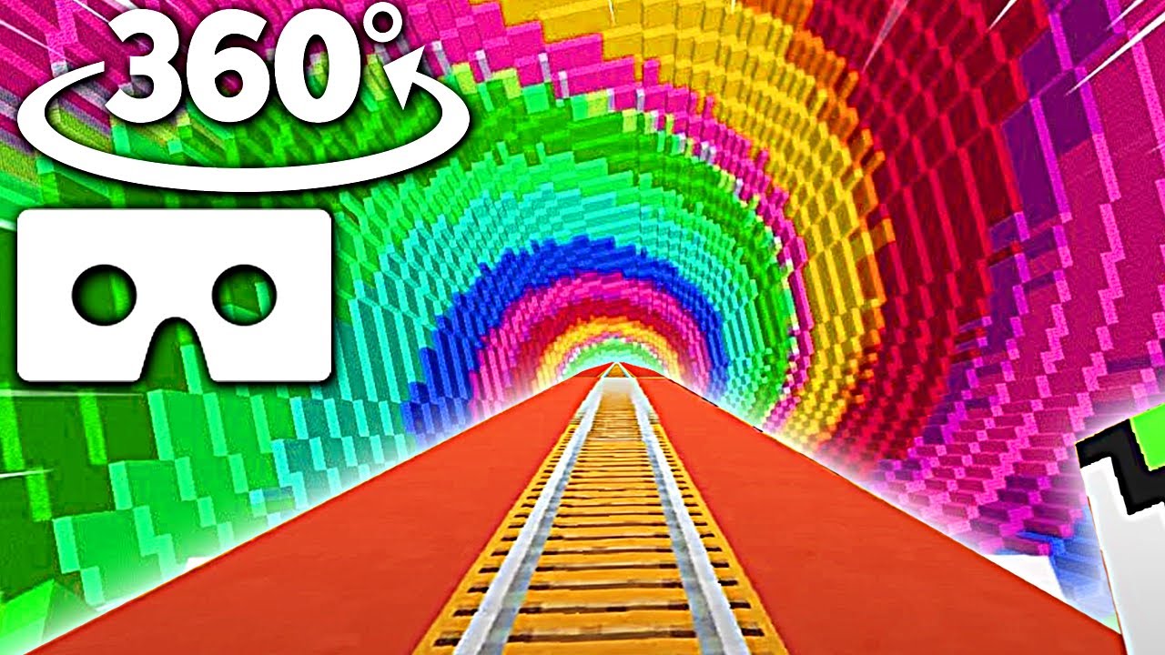 ROLLER COASTER 360° - Virtual Reality Minecraft [VR] 4K 60FPS - YouTube