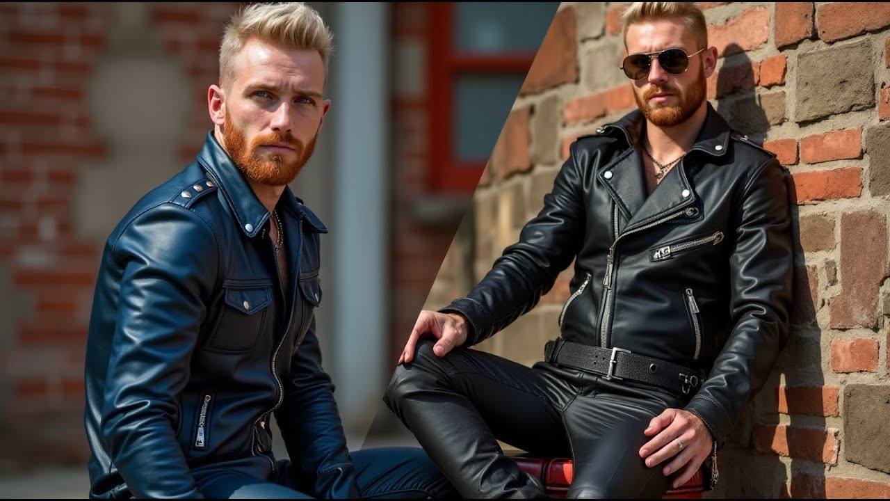 Leather and Style: How Men Create Spectacular Looks. - YouTube