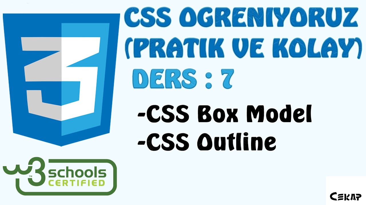 CSS'te Box Model / Outline ve Border'ın Farkları / #7 - YouTube