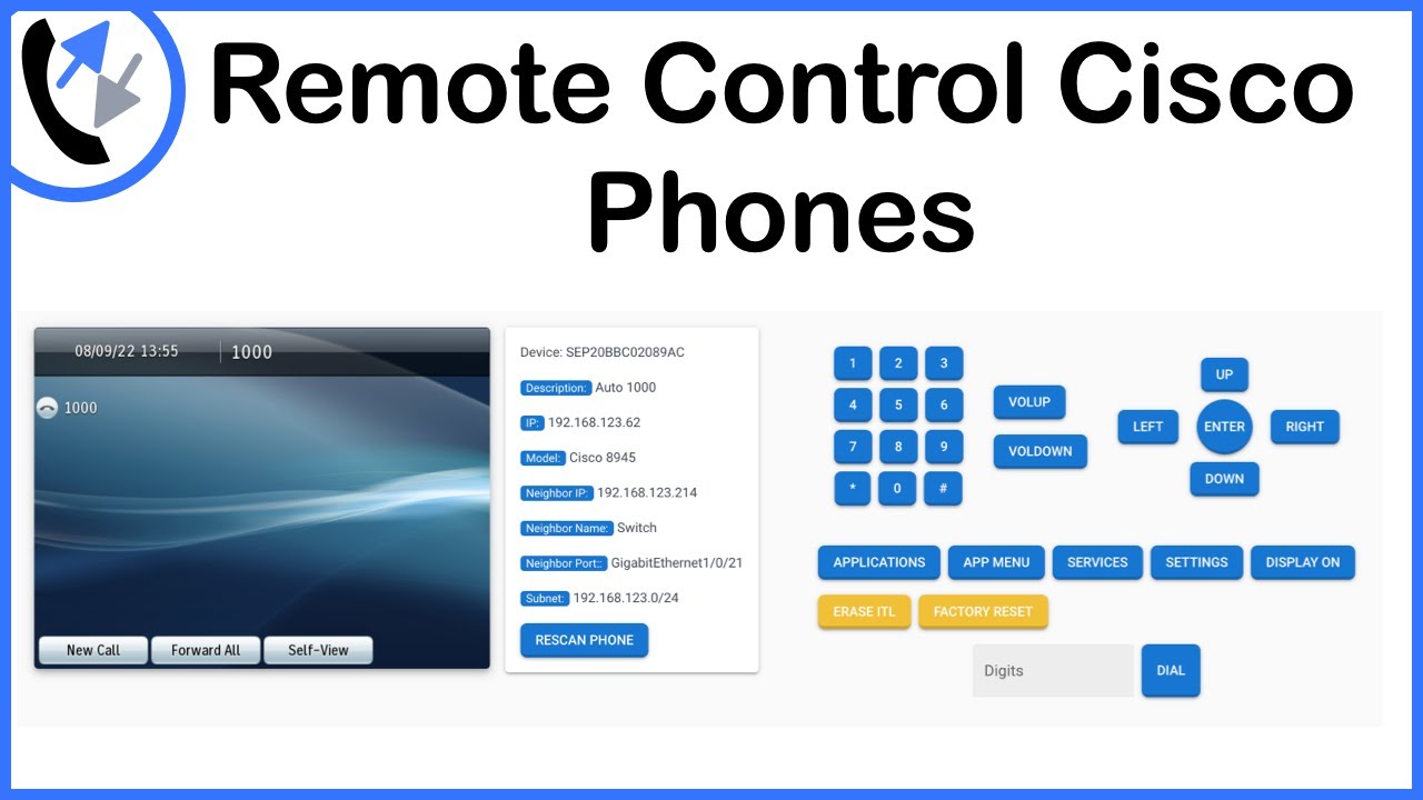 Remote Control Cisco IP Phones - Free - Factory Reset remotely! - YouTube