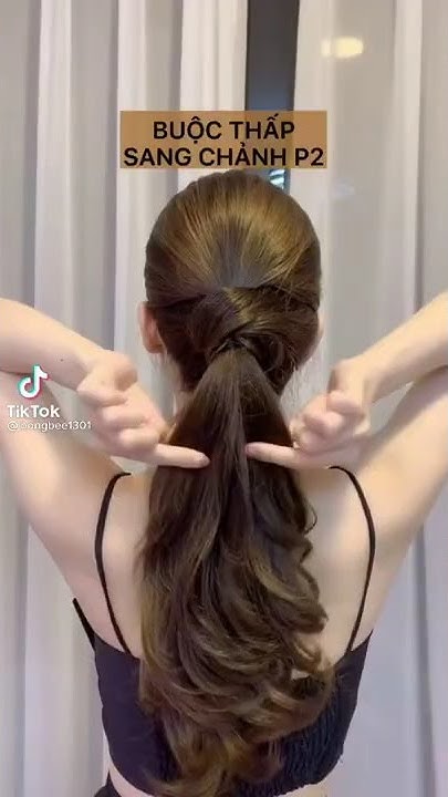 Hướng dẫn buộc tóc thấp sang chảnh p2 - YouTube