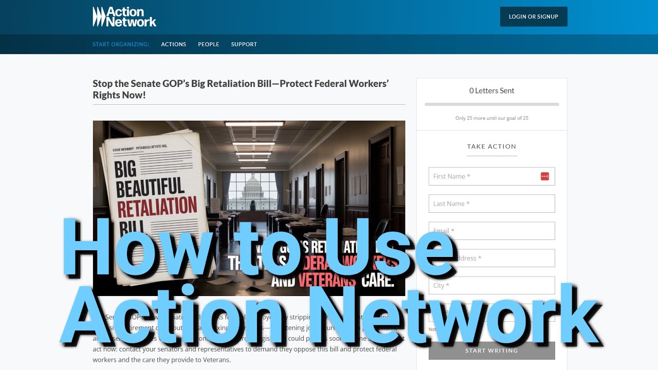 How to Use Action Network to Fight the Big Retaliation Bill - YouTube
