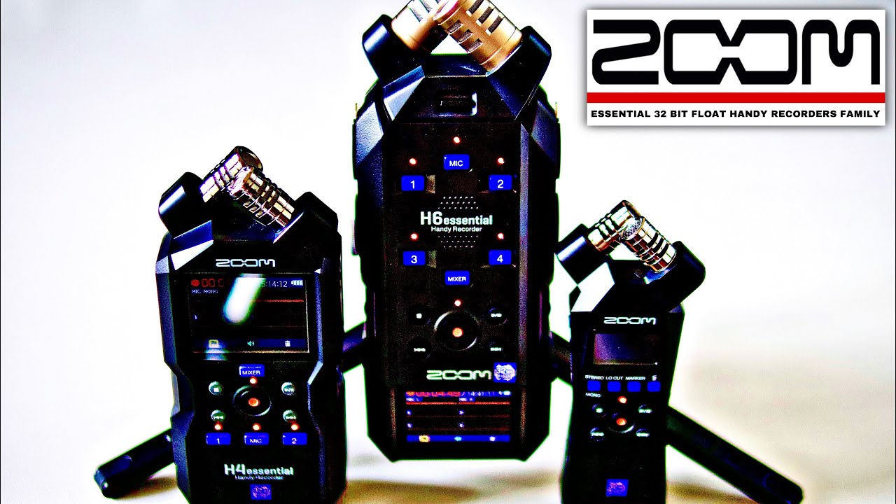 Zoom Essential 32 Bit Float Handy Recorders Family Overview - YouTube