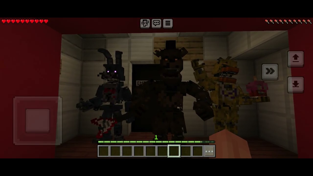 Fazbear's fight fnaf 3 minecraft map - YouTube