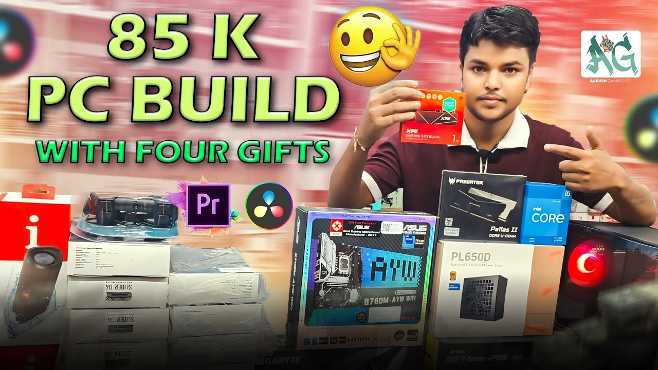 Rs 85,000 Gaming Pc Build | Gaming PC के साथ चार चार GIFT 🎁 🤩 #gamingpc ...