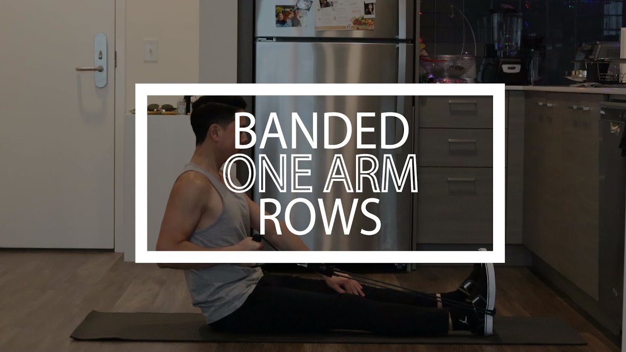 Resistance Band Series: One Arm Rows | Back Exercise - YouTube