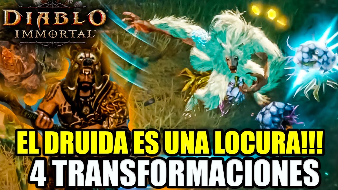 PRIMER VISTAZO AL DRUIDA de Diablo Immortal - YouTube