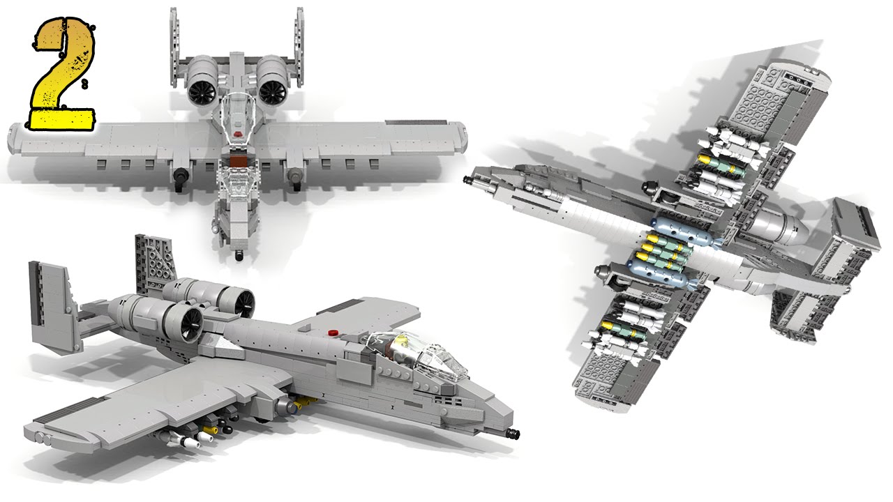 How To Build Lego A-10 Thunderbolt II (PART 2) - YouTube