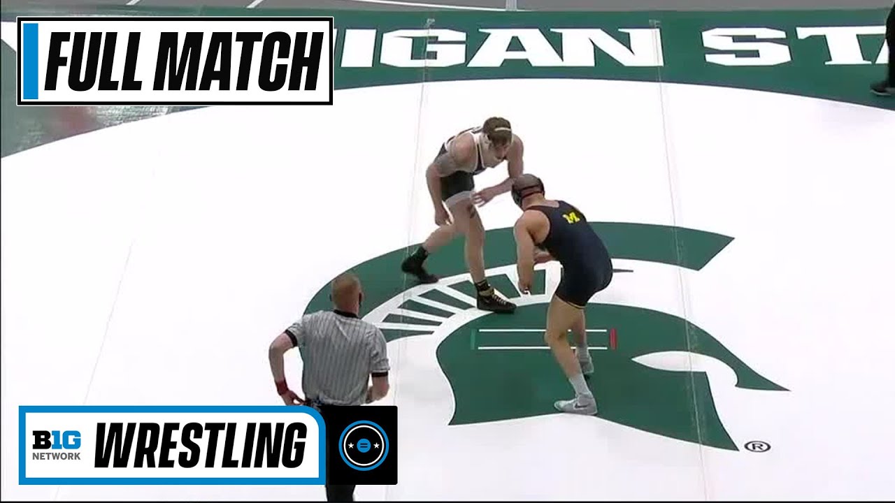 174 LBS : #18 Drew Hughes (Michigan State) vs. #5 Logan Massa (Michigan ...
