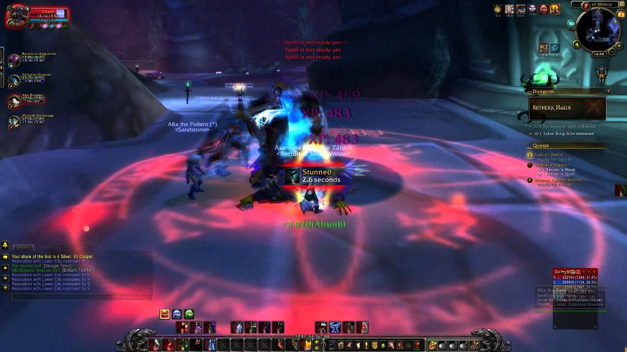 How to Complete [Sethekk Halls Dungeon] + All Quests In World Of ...