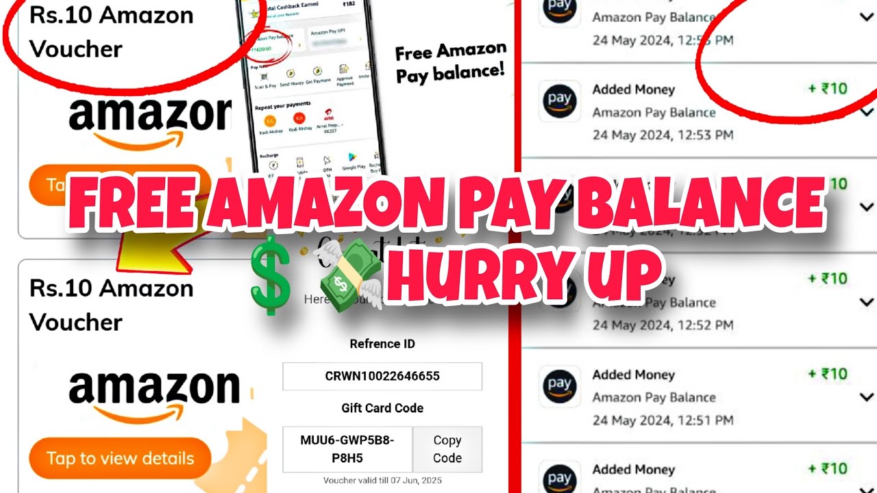 FREE Amazon Pay Balance 💸💰Hurry Up Limited Time LooT 🥳🎉 - YouTube