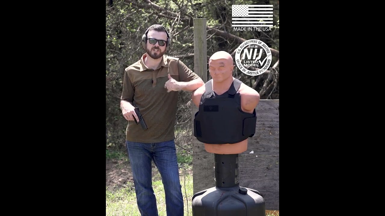 9mm Pistol vs BulletSafe VP3 Level IIIA Bulletproof Vest #Shorts - YouTube