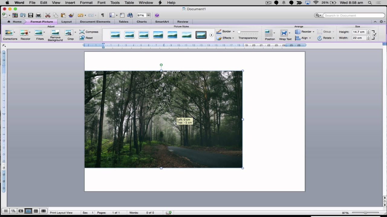How to Arrange Images in your Folio Using Word - YouTube