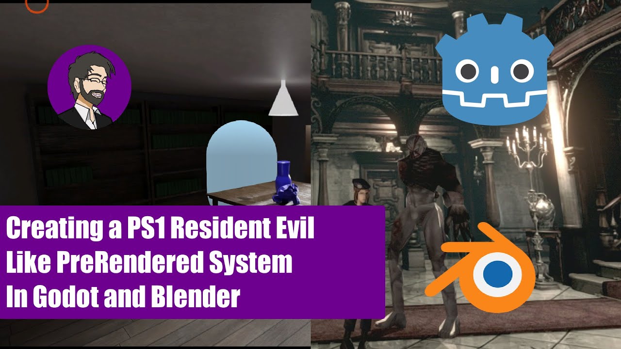 Creating A PS1 Resident Evil Prerender System In Godot - YouTube
