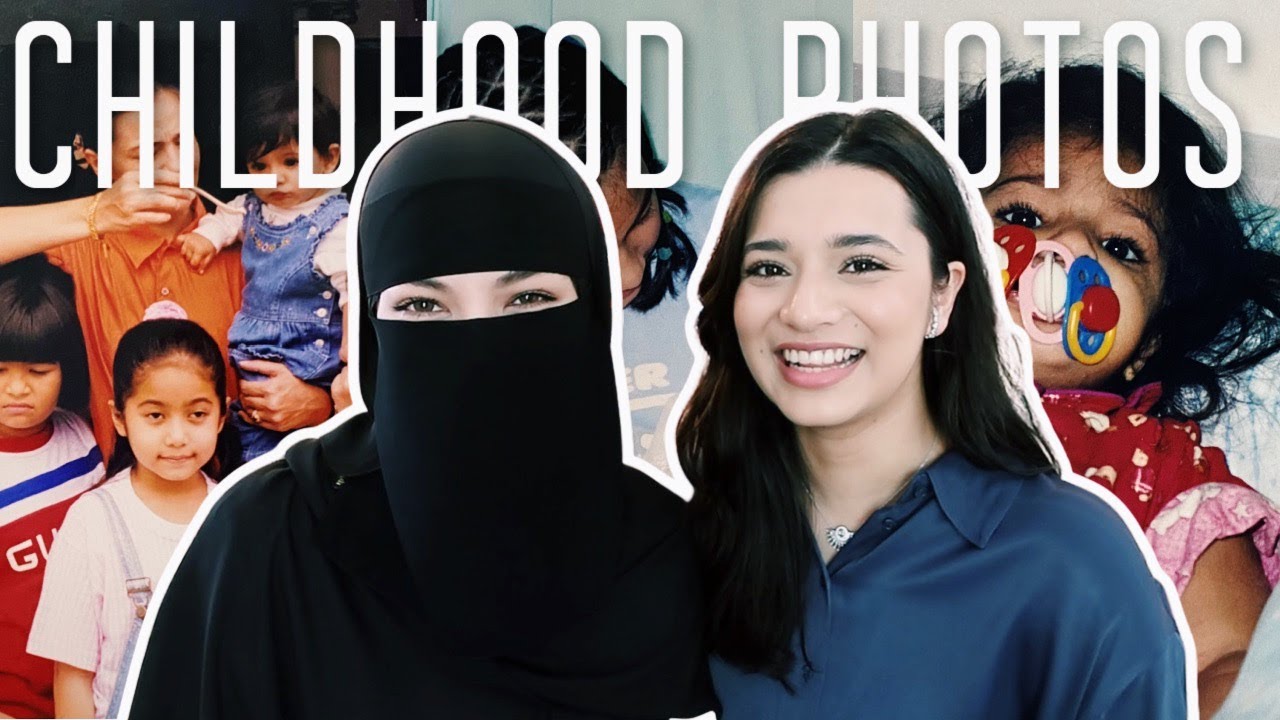 reacting to our childhood photos | ft. Kak Neelofa - YouTube