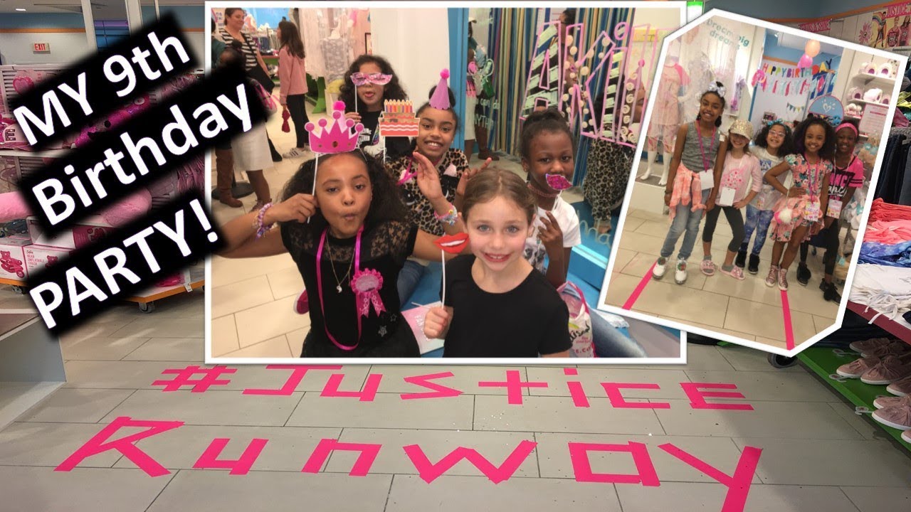 9 year old Birthday Party at Justice - YouTube
