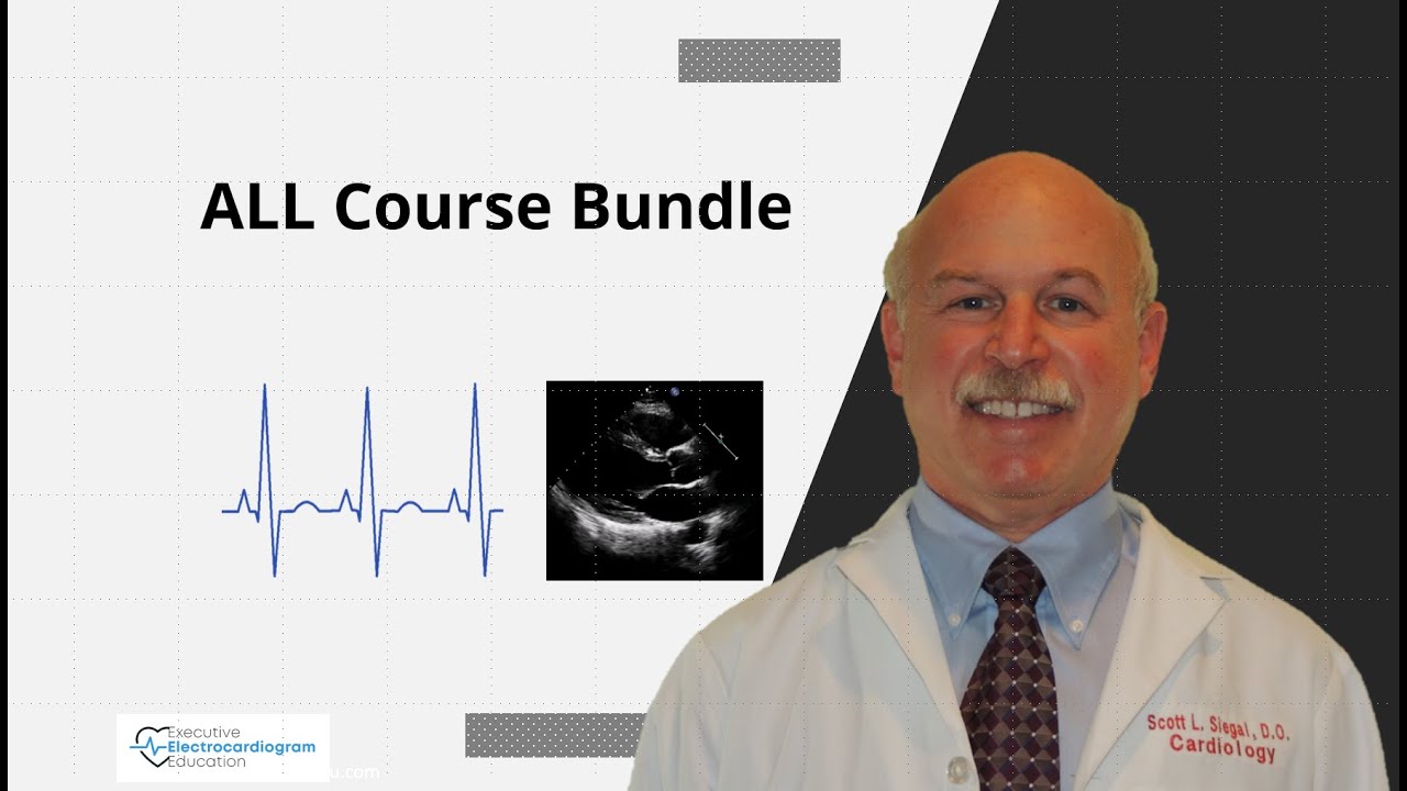 All Courses Bundle (Basic and Advanced ECG, Point-of-Care Echo, Practice ECGs, ACLS) - ECGedu ...