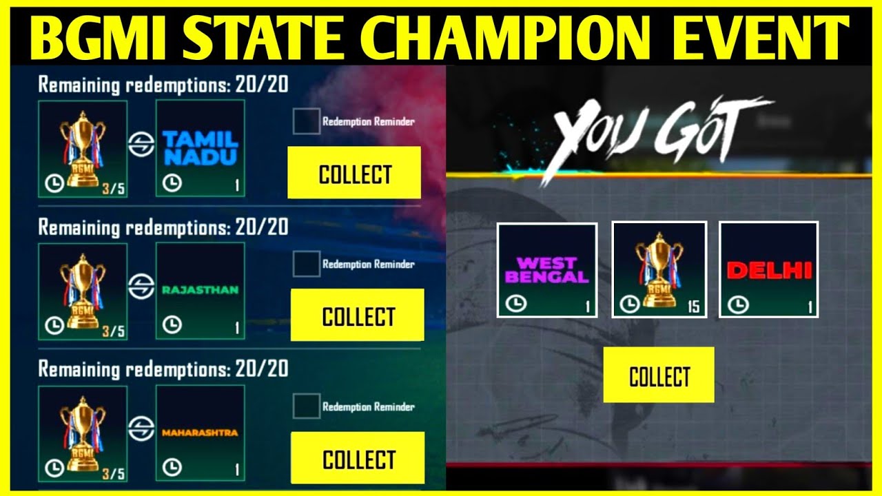 BGMI NEW STATE CHAMPIONSHIP EVENT😍 | GET FREE STATE POPULARITY POINTS🔥 ...