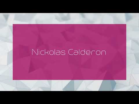 Nickolas Calderon - appearance