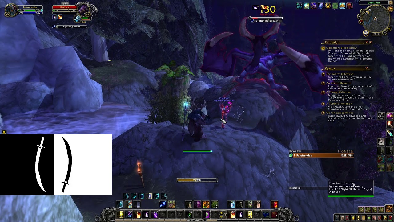 WoW Mount Drop. Ashenvale Chimaera - YouTube