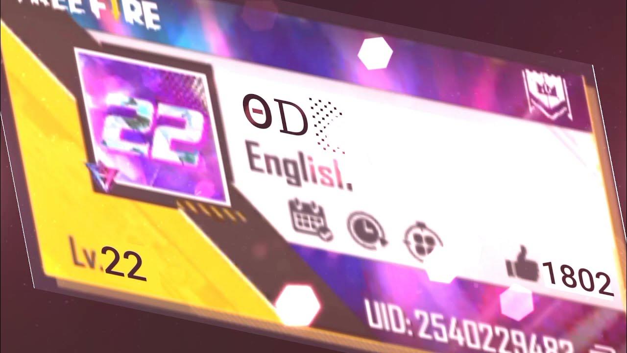 New Style Free Fire UID Editing.... Free Fire ID Edit - YouTube