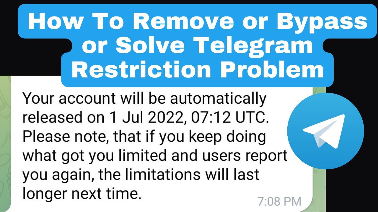 Remove /Bypass /Solve Telegram Restriction Problem (How to) - YouTube