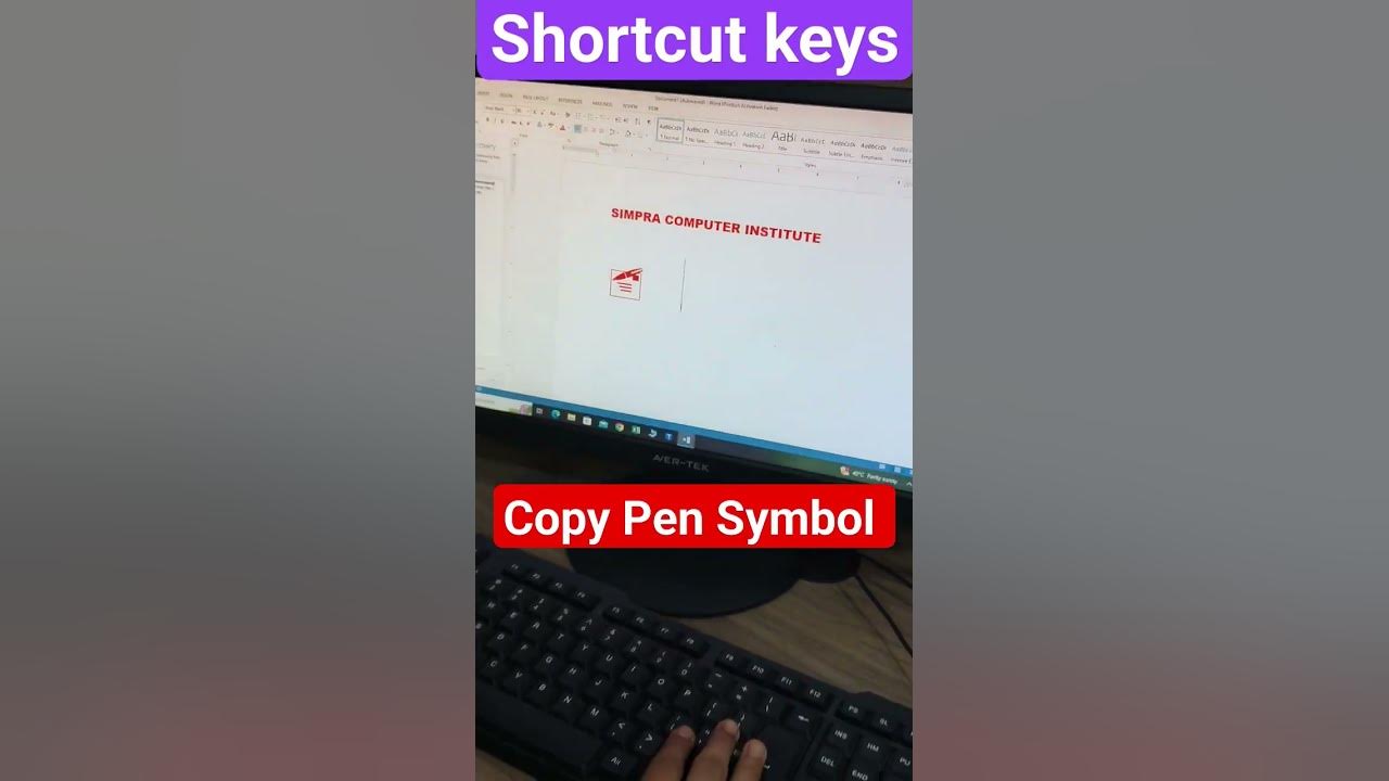 📝copy Pen Symbol Computer Simpracomputer Ytshorts Reels Shortcutkeysofcomputer Symbols