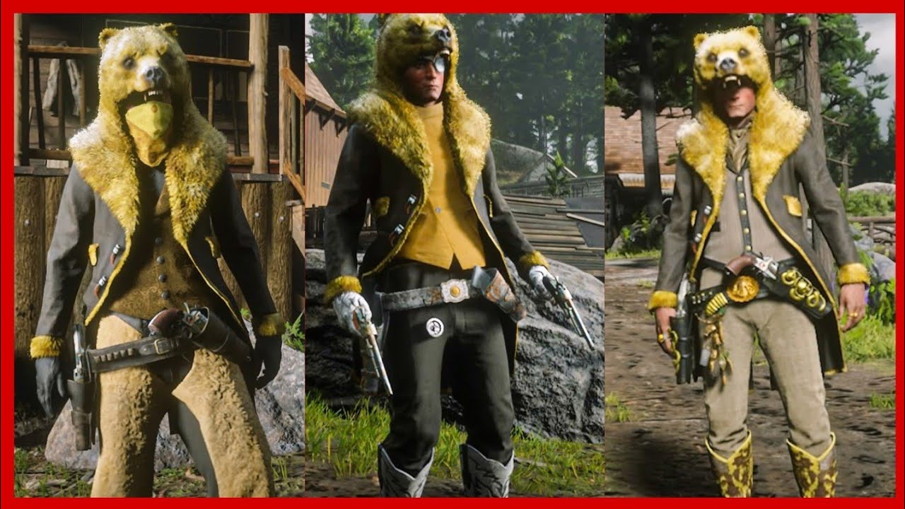 Red Dead Online New Golden Bear Legendary Animal Outfits - YouTube