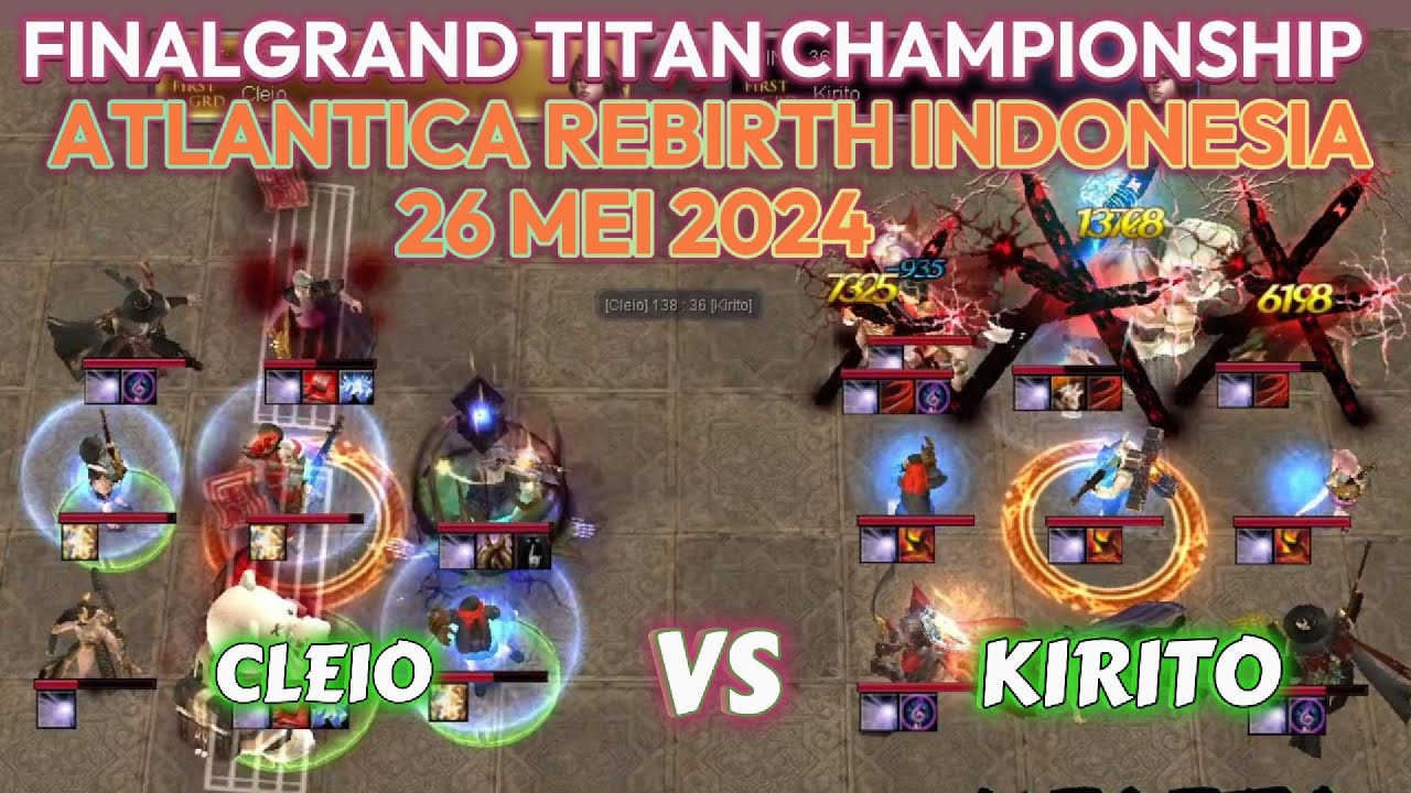 FINAL GRAND TITAN ATLANTICA REBIRTH INDONESIA || CLEIO VS KIRITO || 26 ...